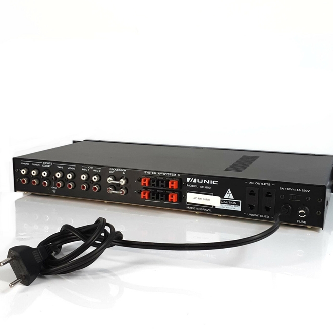 Pré Amplificador Unic Áudio AC 800 PS.12815.452 - Pré Amplificador Unic ...