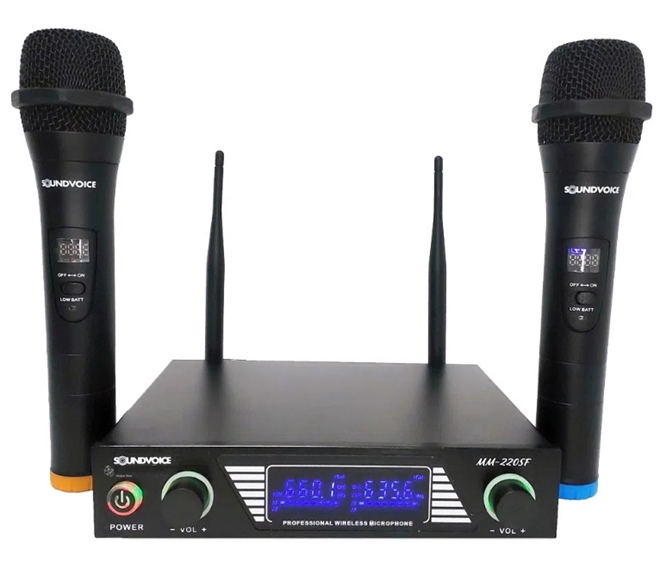 Microfone SF Duplo Soundvoice MM220 PS.12815.9369 - Microfone SF Duplo Soundvoice MM220 - SOUNDVOICE